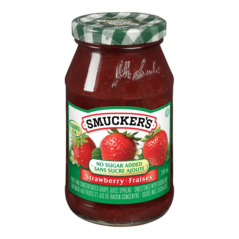 Strawberry Fruit and Concentrated White Grape Juice Spread